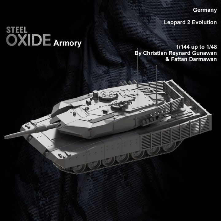 3D Printable Leopard 2 Evolution by STEELOXIDE3D