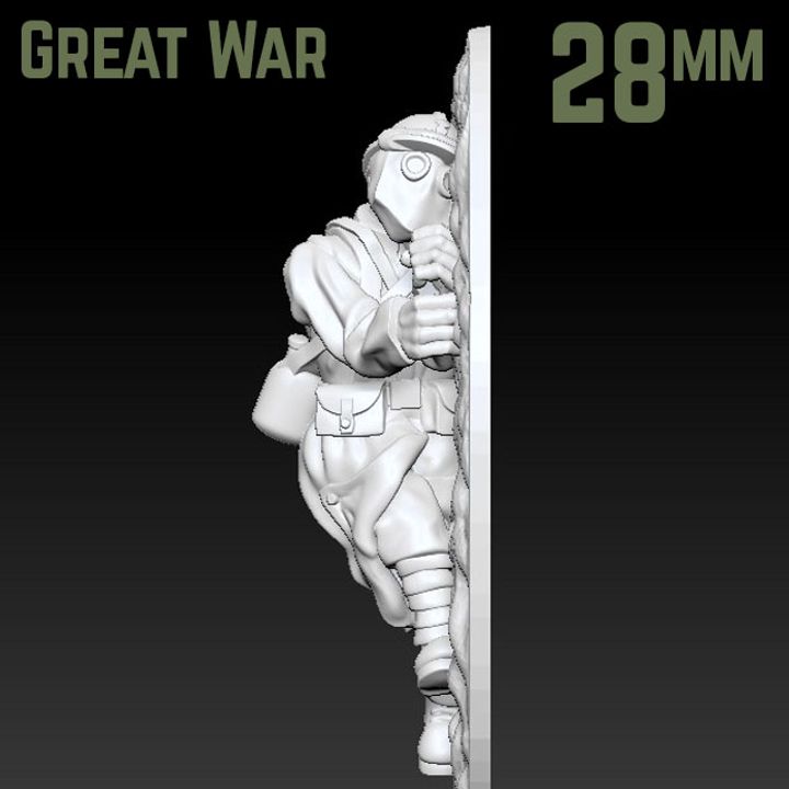 3D Printable 28mm WW1 French Late War Casualties by Ten Kingdoms Miniatures