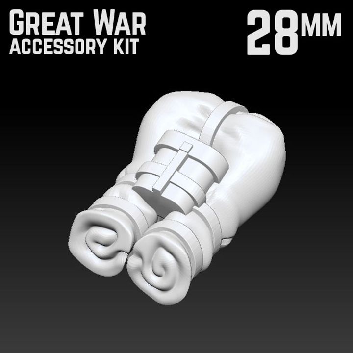 3D Printable 28mm WW1 German Late War Backpack Accessory Kit by Ten ...