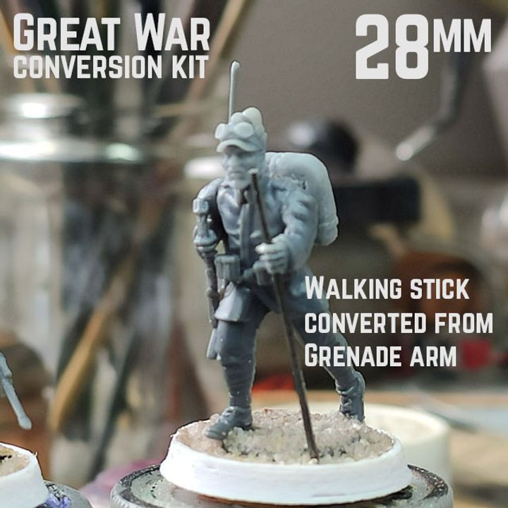 3D Printable 28mm WW1 Austro-Hungarian Gebirgsjager Conversion Kit by ...