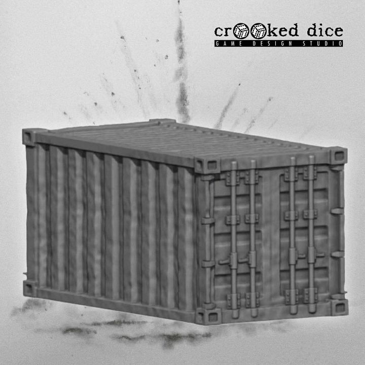 3D Printable Shipping Container - 100mm by Karl Perrotton