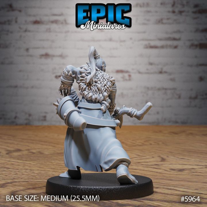 3D Printable Snow Orc Archer / Green Skin Warrior / Arctic Beast ...