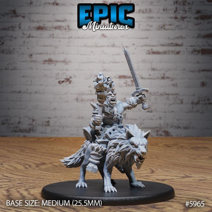 3D Printable Snow Orc Set C / Green Skin Warrior / Arctic Beast ...