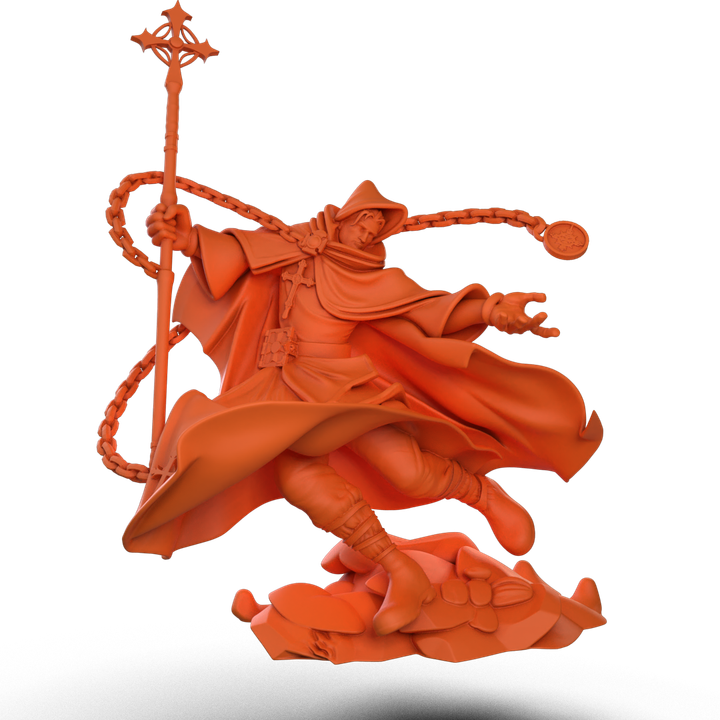 3D Printable PRIEST FIGHTERS by ALTERNATIVE GAMES