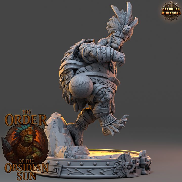 3D Printable Mazotl Stonehide - The Order of the Obsidian Sun by ...