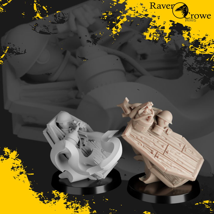3D Printable Trench Ghosts Full Army Set by RavenCrowe Minis