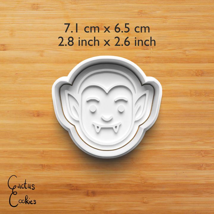3D Printable Vampire Cookie Cutter set 0946 by James-Jason Beckers