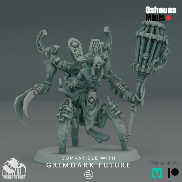 3D Printable Doomed Empire - Tripod Emperor by Oshounaminis