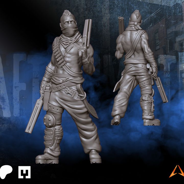 3D Printable RIOT SURVIVOR PRISONER by Aftermath Studios