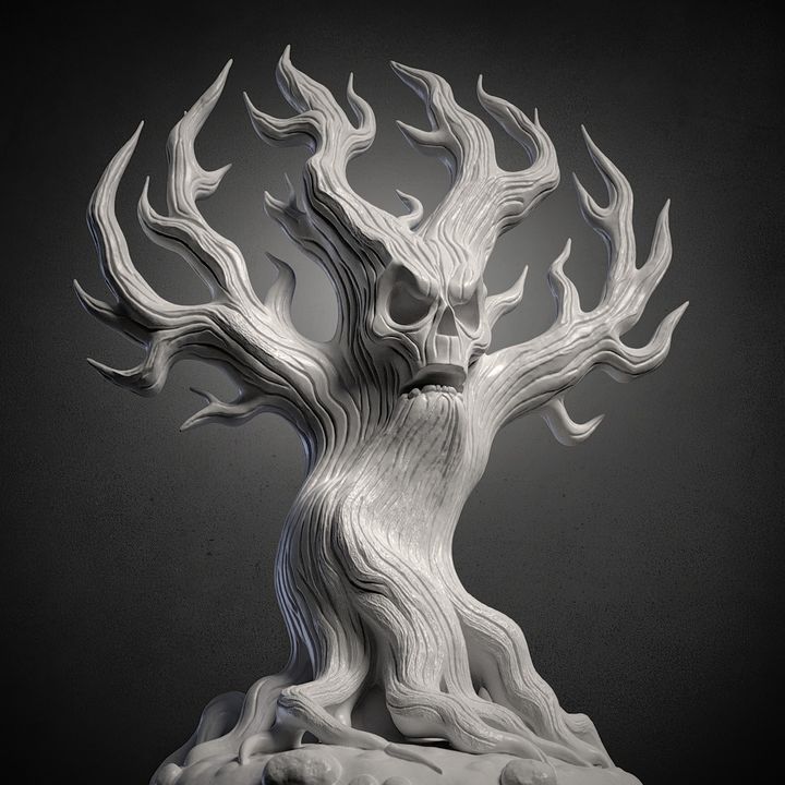 3D Printable Cursed Tree by Iron-Mesh-3D