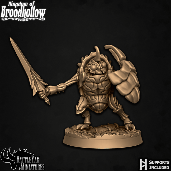3D Printable Broodknight Solider B by Battle Yak Miniatures