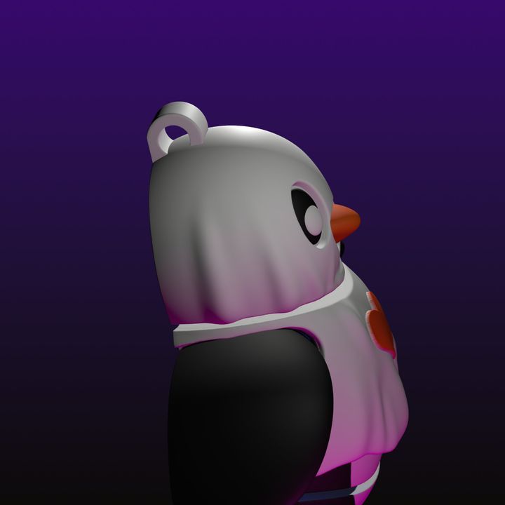 3D Printable "Boo" - The Ghost Penguin – Wiggle Budz – (Halloween ...