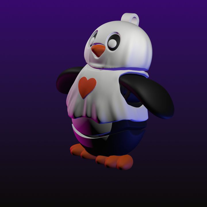 3D Printable "Boo" - The Ghost Penguin – Wiggle Budz – (Halloween ...