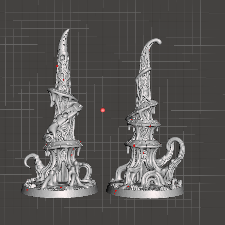 3D Printable Bio-Organic Towers - BuildWorlds by BuildWorlds