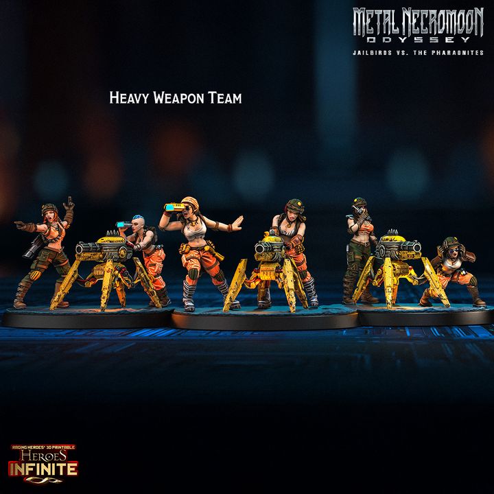 3D Printable Heavy Weapon Team by Heroes Infinite
