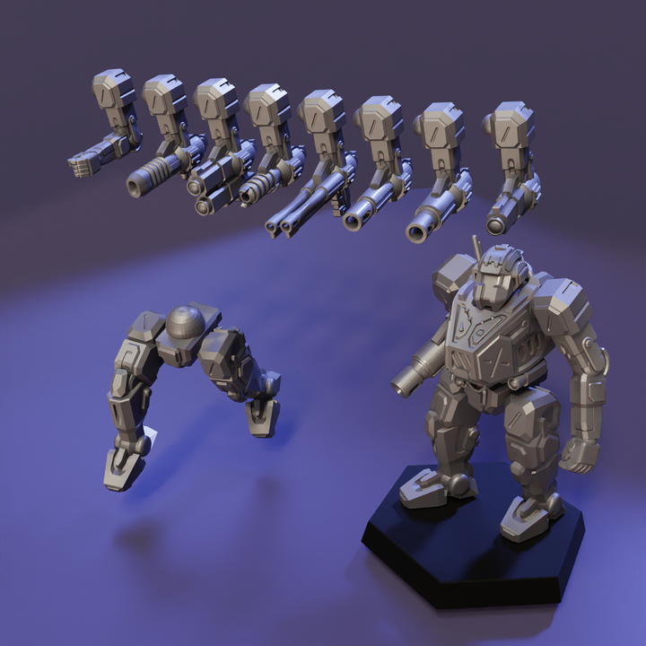 3D Printable 8mm Flint Mech by ddd_martin_miniatures