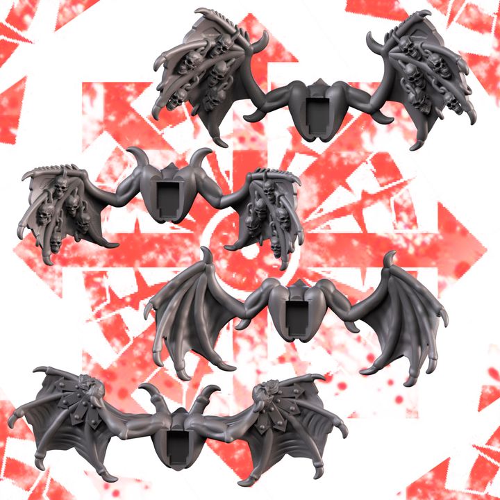 3D Printable Demon Wings Backpack by Sergeant Hammer