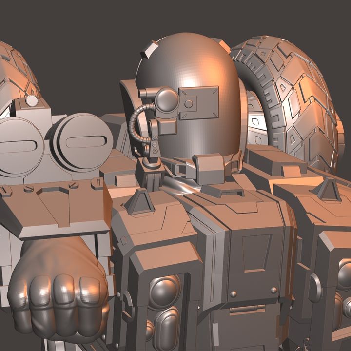 3D Printable Motorcycle robot by Aarome_Art