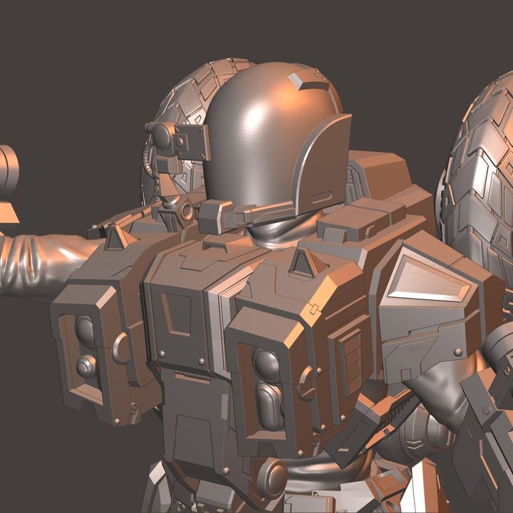 3D Printable Motorcycle robot by Aarome_Art