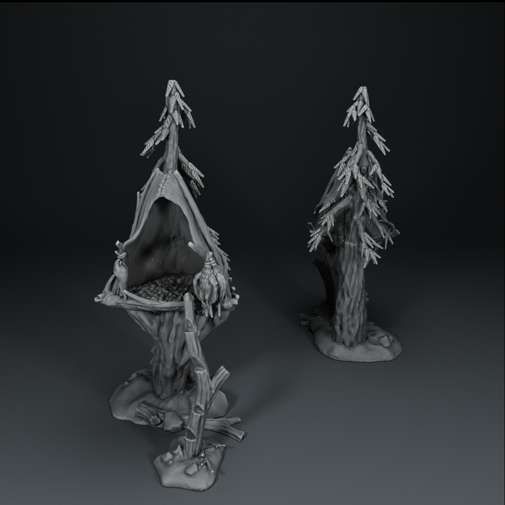 3D Printable hut on the tree by Alexander Buryak