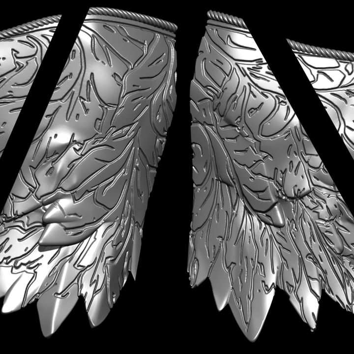 3D Printable VARGRAM THE RAGING WOLF CHESTPLATE PAULDRONS AND SCALES life size cosplay armor ...