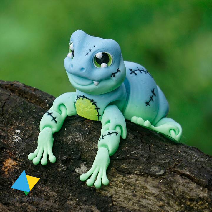 3D Printable Flexy Zombie Frog No supports by Craftwin