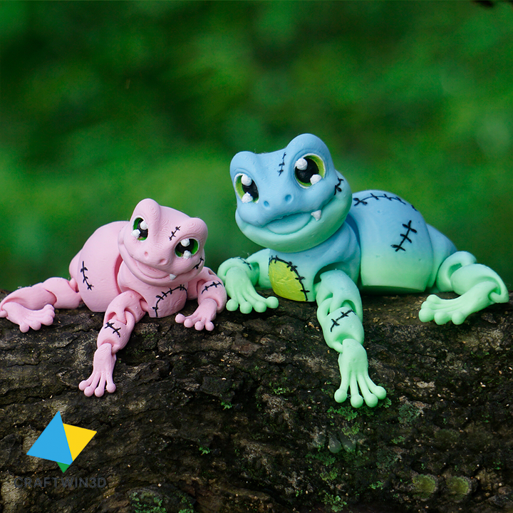 3D Printable Flexy Zombie Frog No supports by Craftwin