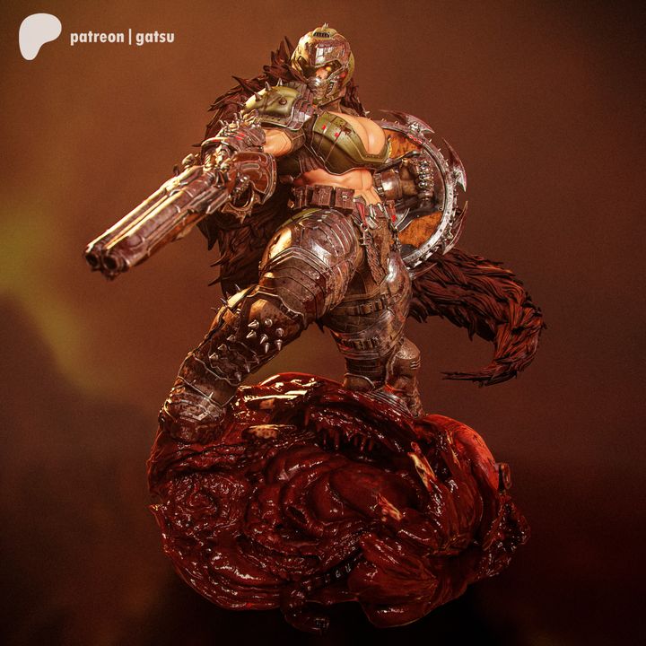 3D Printable Hell Champion Girl by Gatsu Studios