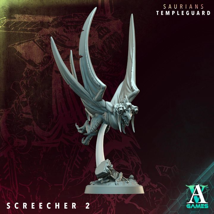 3D Printable Screecher & Skyfire Screecher by Archvillain Games