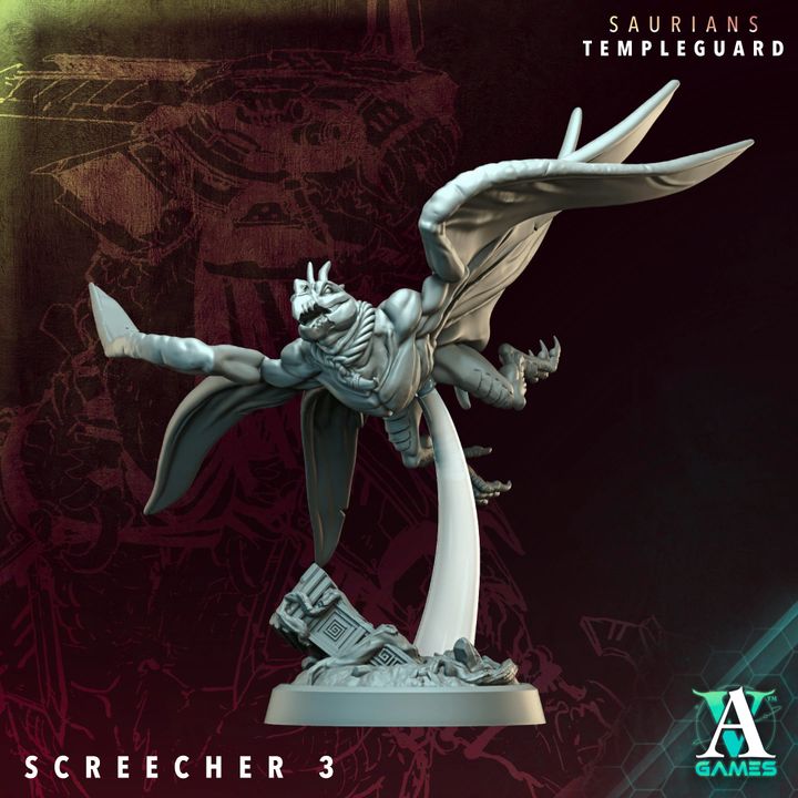 3D Printable Screecher & Skyfire Screecher by Archvillain Games