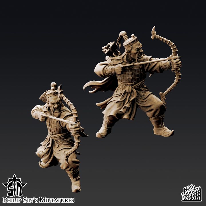 3D Printable Cathay Archers by Sin's Miniatures
