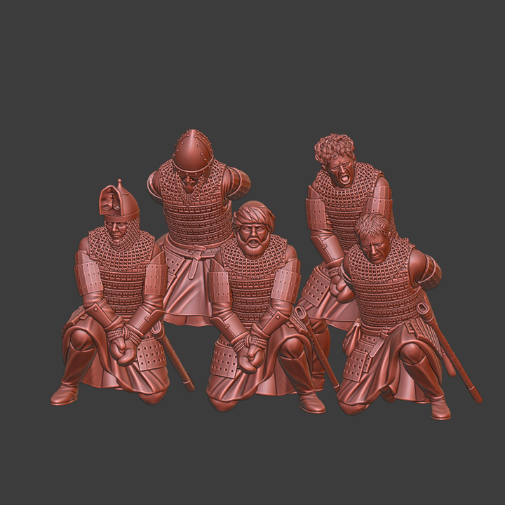 3D Printable Kievan Rus Prisoners – Medieval 3D Printable Miniatures ...