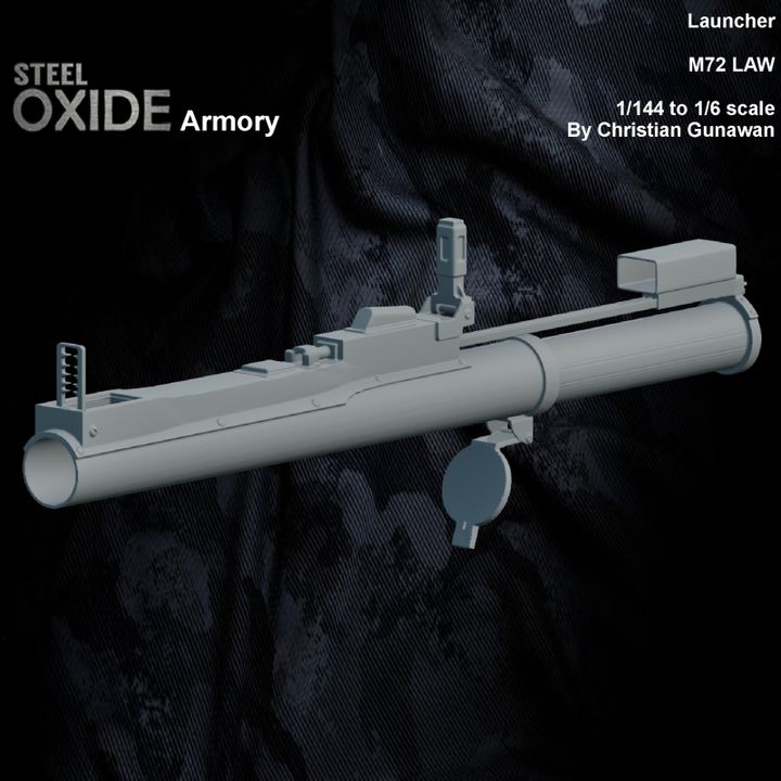 3D Printable M72 LAW anti-tank by STEELOXIDE3D