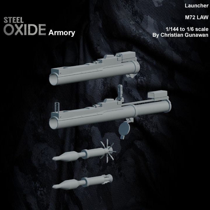 3D Printable M72 LAW anti-tank by STEELOXIDE3D