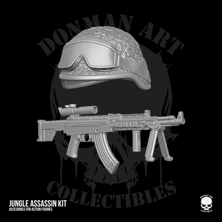 3D Printable Jungle Assassin Kit STL Files for Action Figures by ...