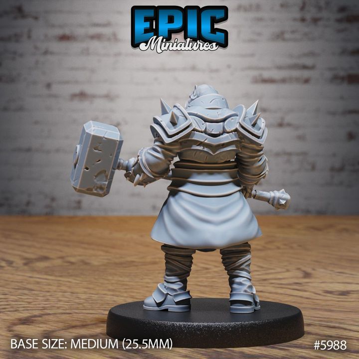 3D Printable Dark Orc / Green Skin Warrior / Forest Beast / Woodland ...