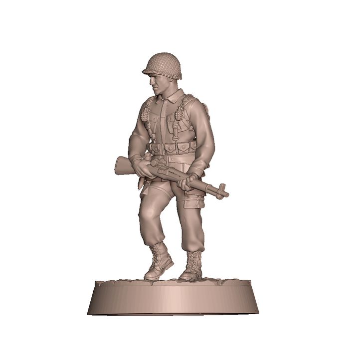 3D Printable USA Soldier WW2 Bolt Action by Dmitry Tishchenkov