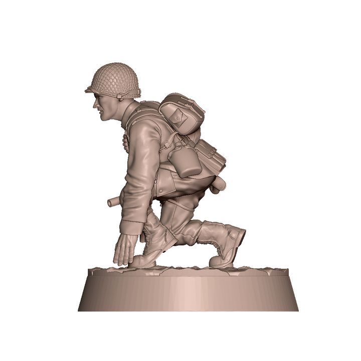 3D Printable USA Soldier WW2 Bolt Action by Dmitry Tishchenkov