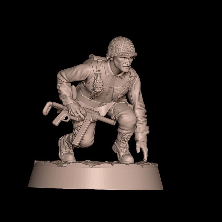3D Printable USA Soldier WW2 Bolt Action by Dmitry Tishchenkov