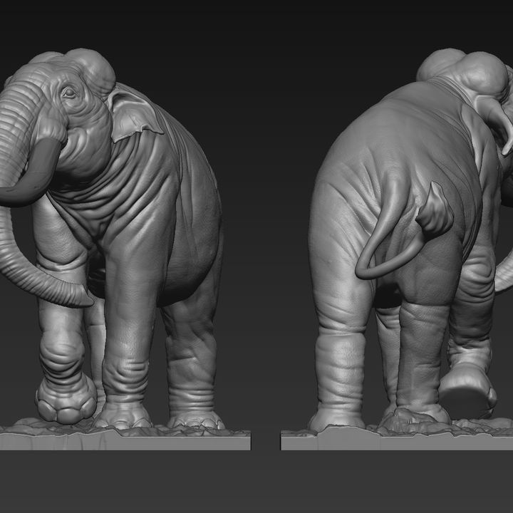 3D Printable Stegodon by Art of V