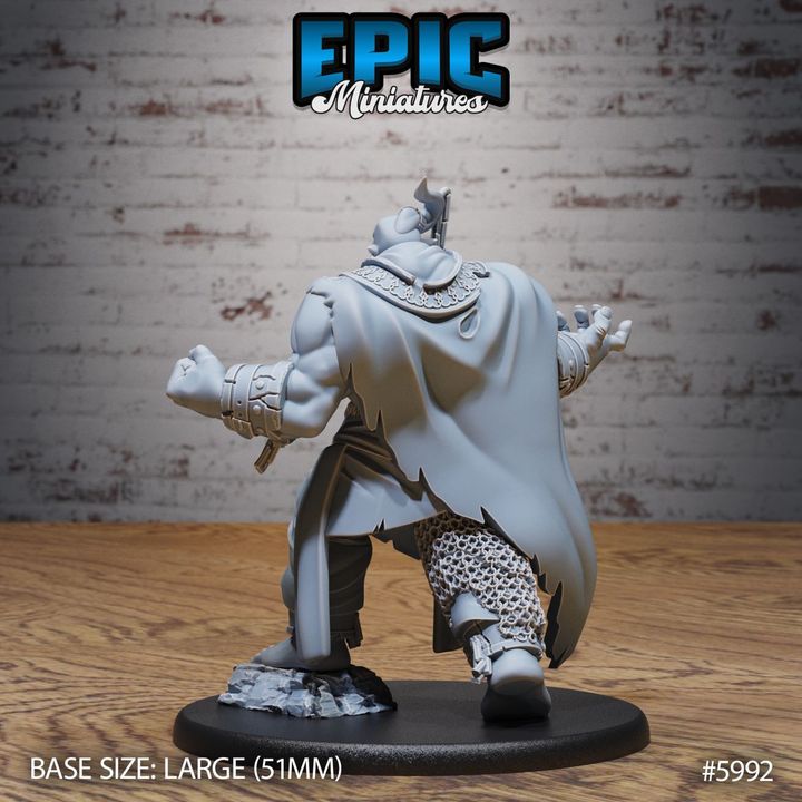 3D Printable Ogrillon Brute Unchained / Orc Ogre Hybrid / Cave Beast ...