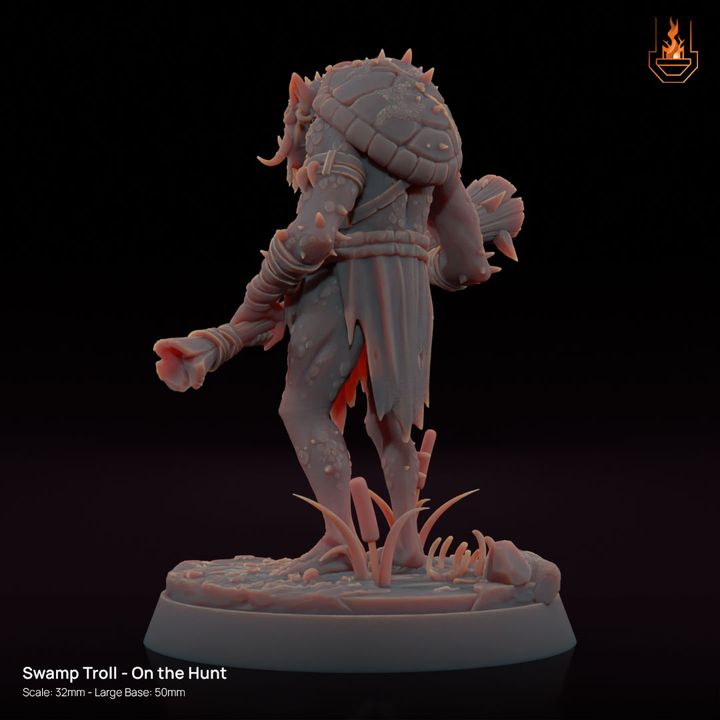 3D Printable Swamp Troll - On the Hunt by Magnetic Foundry