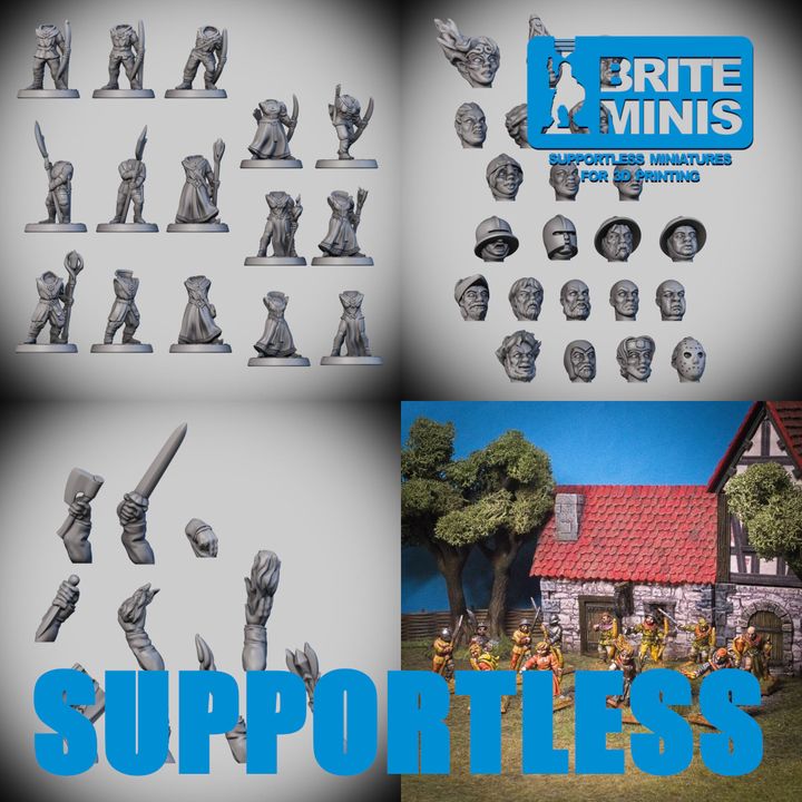 3D Printable Modular humanoids Part 2 - Supportless & Easy to print ...