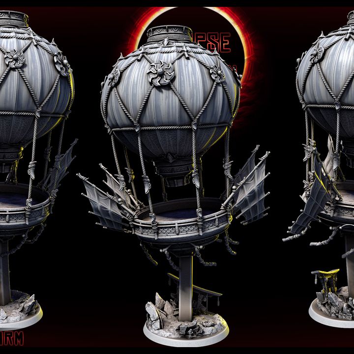 3D Printable Heavenly War Balloon (Moving pose) by Mini Monster Mayhem