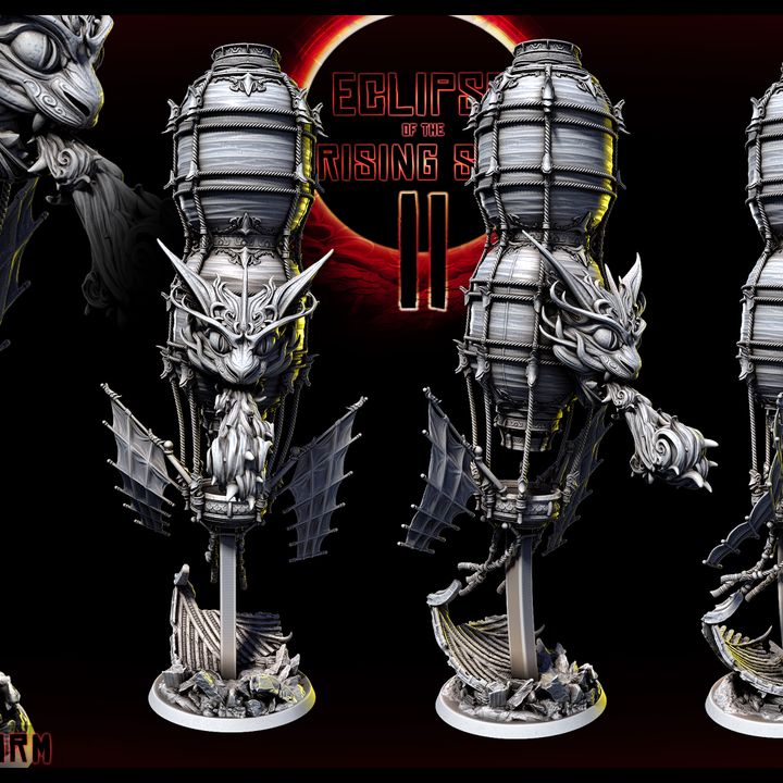 3D Printable Heavenly War Balloon (Moving pose) by Mini Monster Mayhem