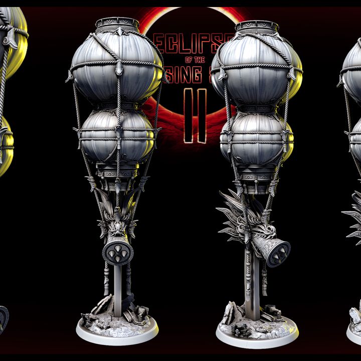 3D Printable Heavenly Missile Balloon (Idle pose) by Mini Monster Mayhem