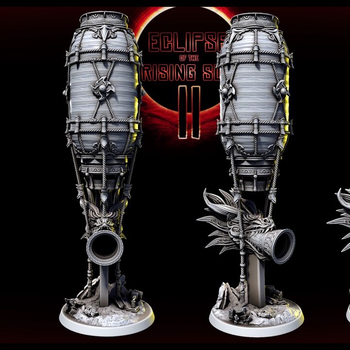 3D Printable Heavenly Cannon Balloon (Idle pose) by Mini Monster Mayhem