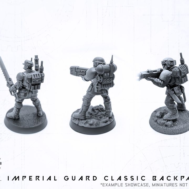 3D Printable Classic Guard Backpacks Set by TECHNO_HERETEK
