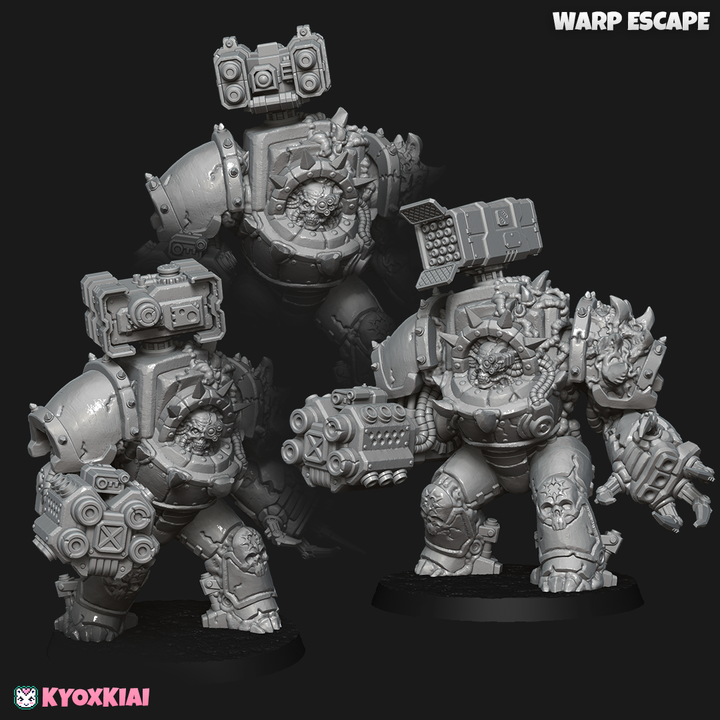 3D Printable Void Dreadnoughts + Mantis Sentry Gun by Kira Kyox