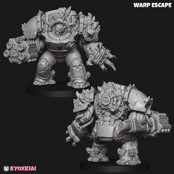 3D Printable Void Dreadnoughts + Mantis Sentry Gun by Kira Kyox